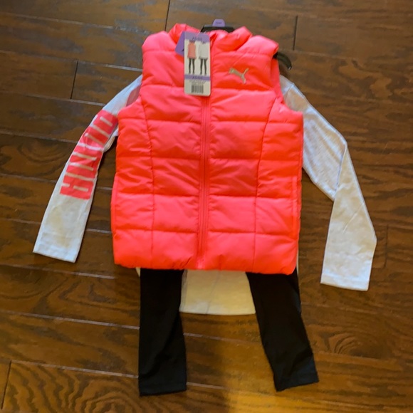 Puma | Matching Sets | Puma 3 Piece Vest Set Nwt | Poshmark